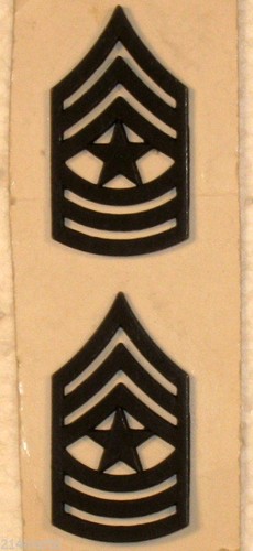 US Army Sergeant Major Subdued Rank Insignia Collar Pins Pair | eBay
