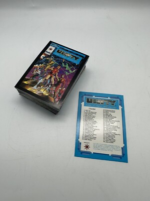 1992 UNITY TIME IS NOT ABSOLUTE 90 CARD BASE SET! VALIANT ERA BLOODSHOT ...