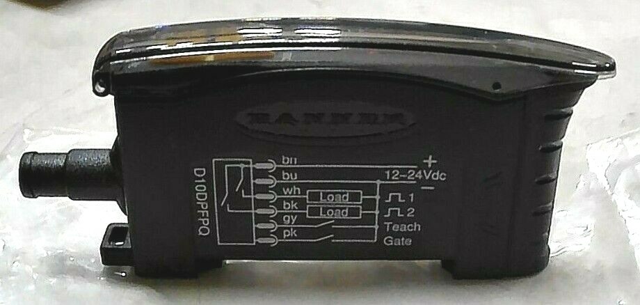 BANNER D10DPFPQ FIBER OPTIC SENSOR DUAL DISCRETE OUTPUT (62383) 12 ...