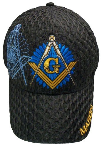 Mason Baseball Cap Freemasons Black Masonic Hat Masons, Compass and ...