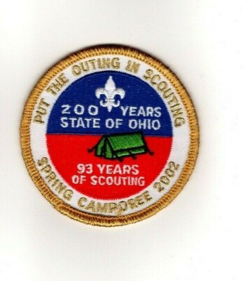 BSA 200th Anniversary Ohio Patch, BSA 93rd Anniversary, 2002 Camporee ...