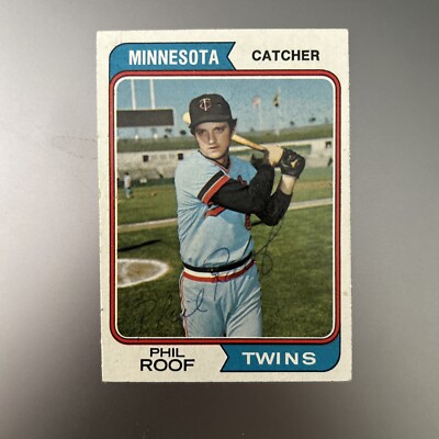 PHIL ROOF 1974 TOPPS AUTOGRAPHED SIGNED AUTO BASEBALL CARD | eBay