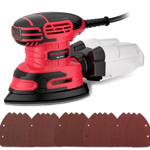 Detail Sander 13000 OPM Hand Electric Sander with 20PCS Sanderpapers ...