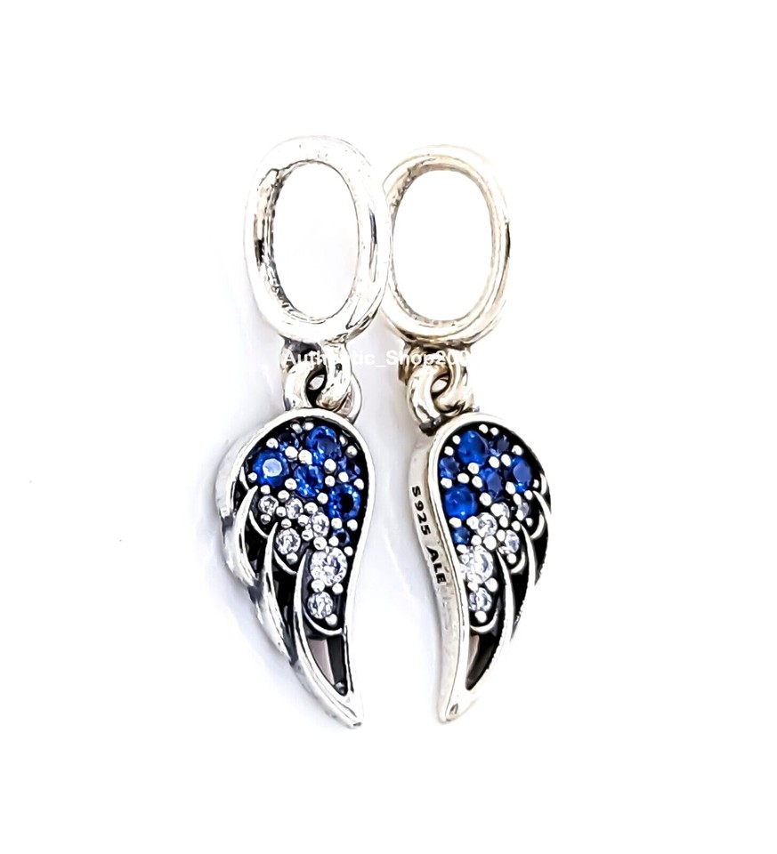 New 100% Authentic PANDORA 925 Sparkling Splitable Angel wings Charm ...
