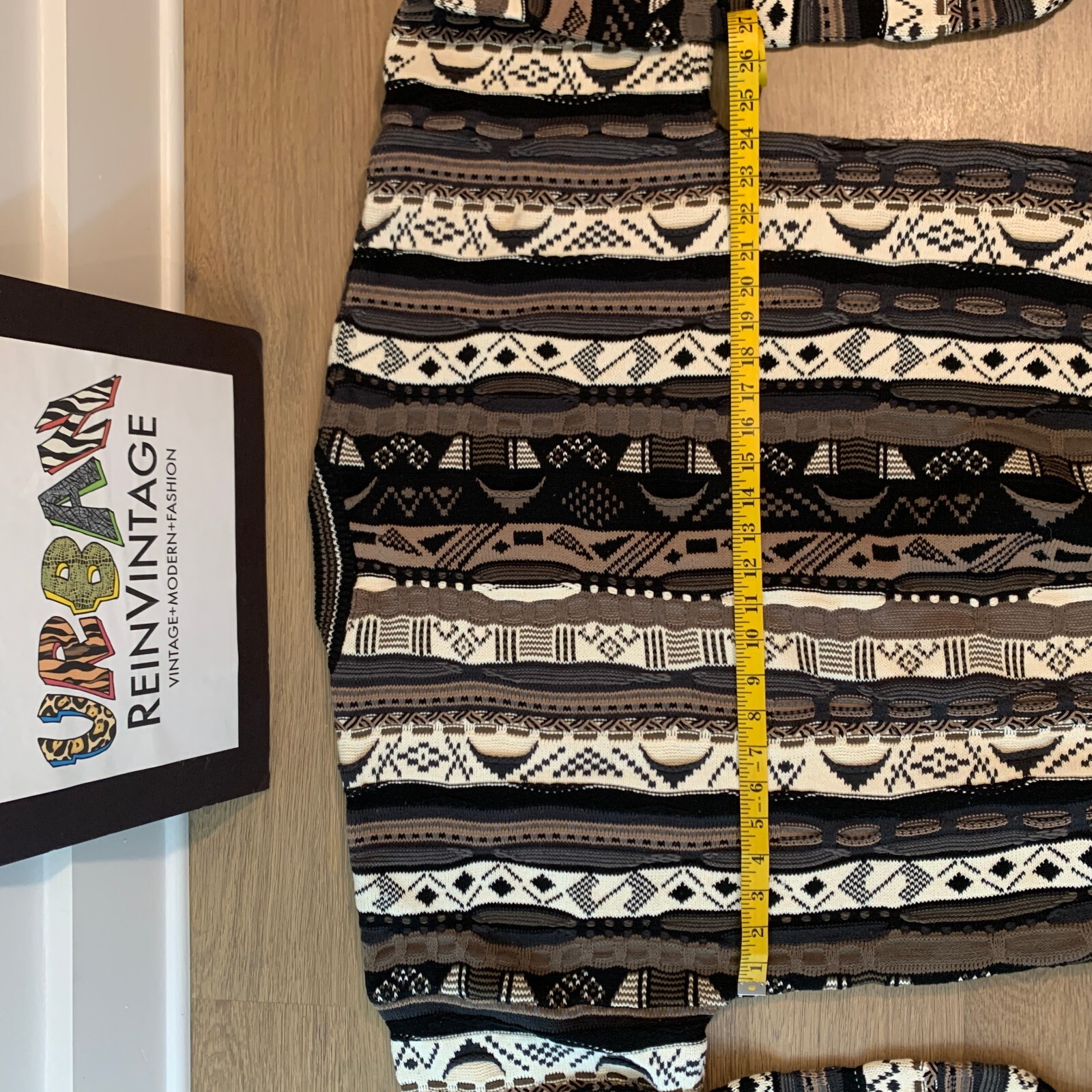 VTG 80S COTTON TRADERS 3D CHUNKY KNIT SWEATER XLT COOGI SUPREME PALACE ...