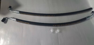 2 PCS RUBBER POWER STEERING BOX HOSE KIT 605 670 500 SERIES CONVERSION