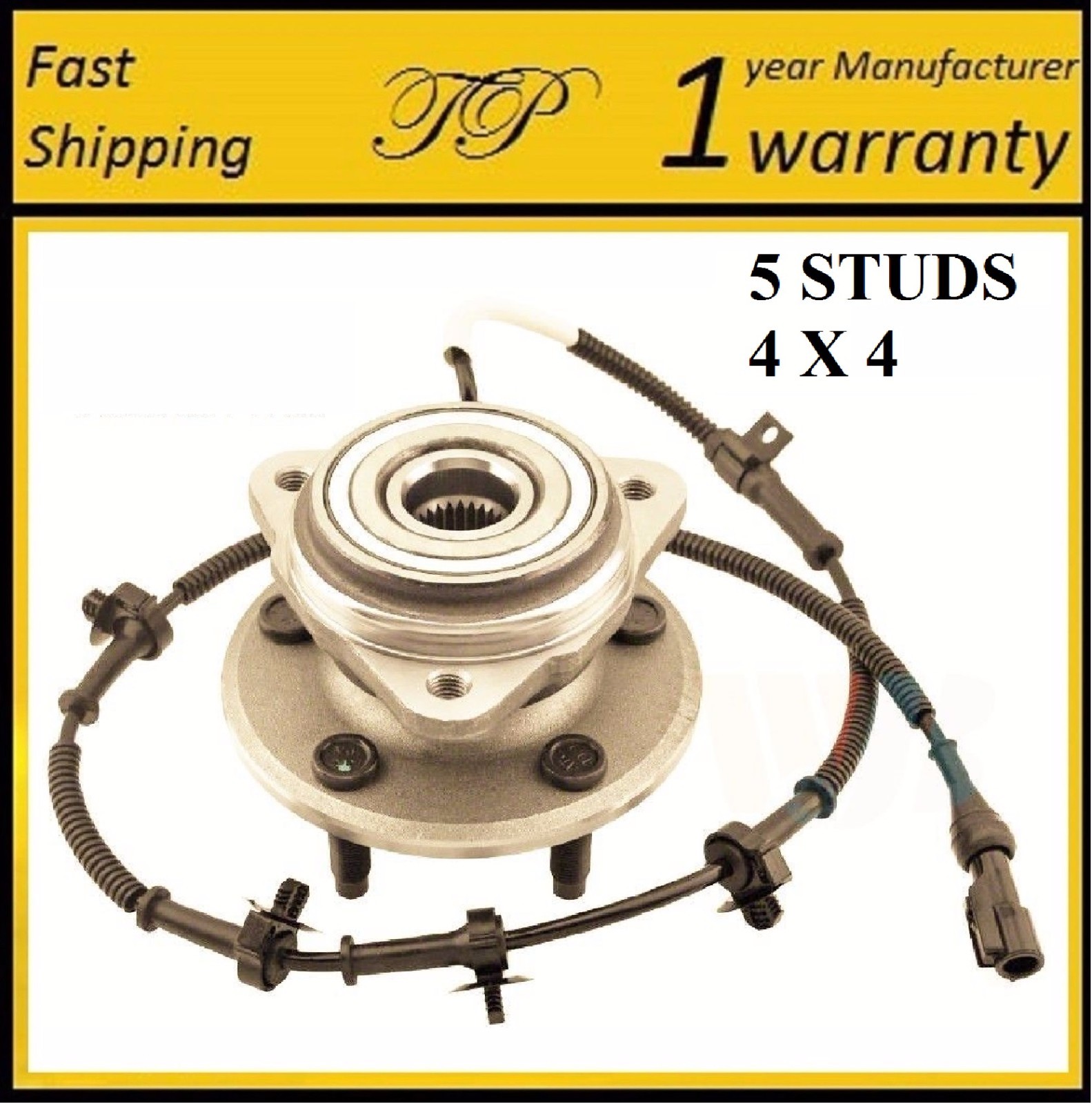 2000-2002 Ford RANGER (4X4, ABS) Front Wheel Hub Bearing Assembly | eBay