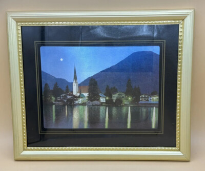 Vintage Tegerin Lake, Germany Church Village Art Print Framed | eBay