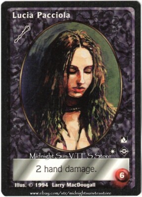 Luccia Paciola (Lucia Pacciola) Ventrue Jyhad V:TES VTES Vampire CCG | eBay