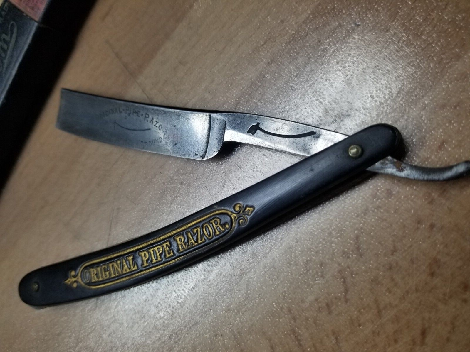 Tonsorial Gem Original Pipe Razor straight Barber's blade, razor | eBay