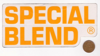 SPECIAL BLEND Window Sticker-Promo Decal-Snowboard Clothing-Yellow ...