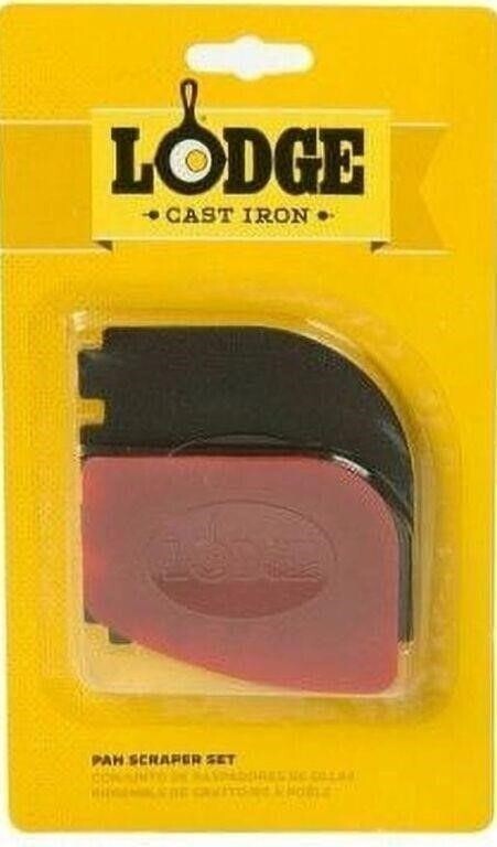 Lodge Cast Iron Scraper Combo Set of 2 Pan & Grill Scraper Red and ...