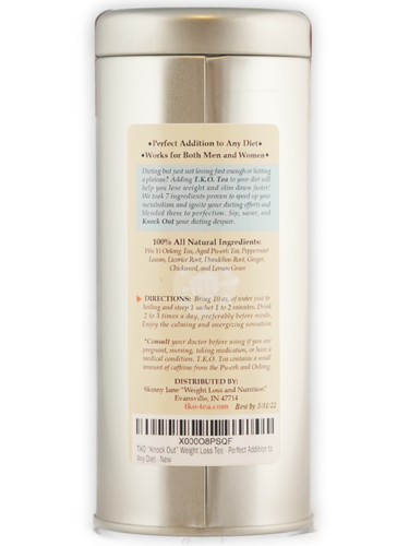 T.K.O. "Knock Out" Weight Loss Slim Tea, All Natural, Boosts Metabolism ...