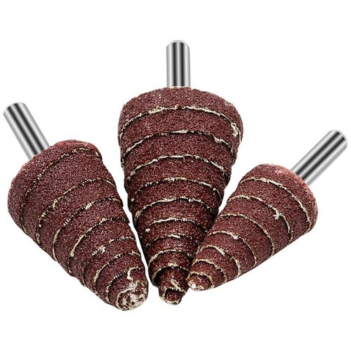 10PCS Tapered Cone Grinding Heads with 6MM Shank for Electric Grinding ...