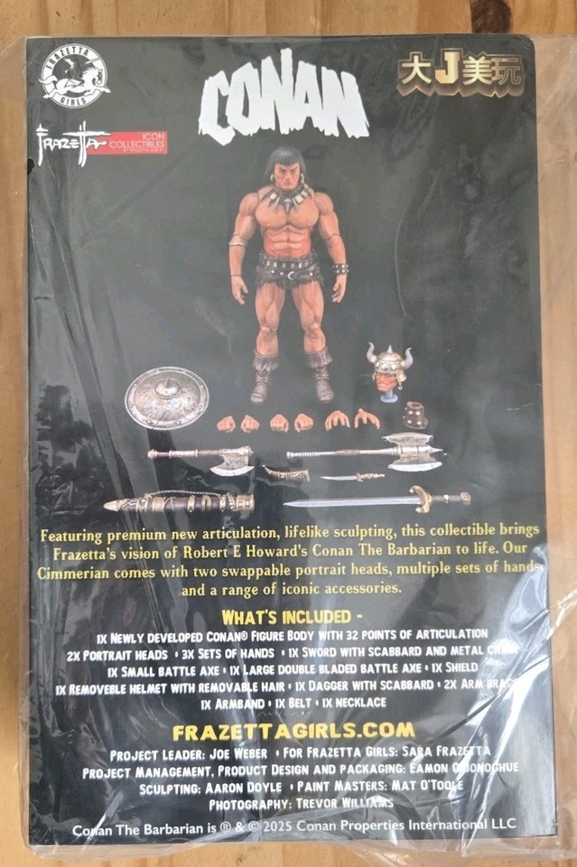Conan Frank Frazetta Girls 7” Figure DJ Toys Exclusive Icon ...