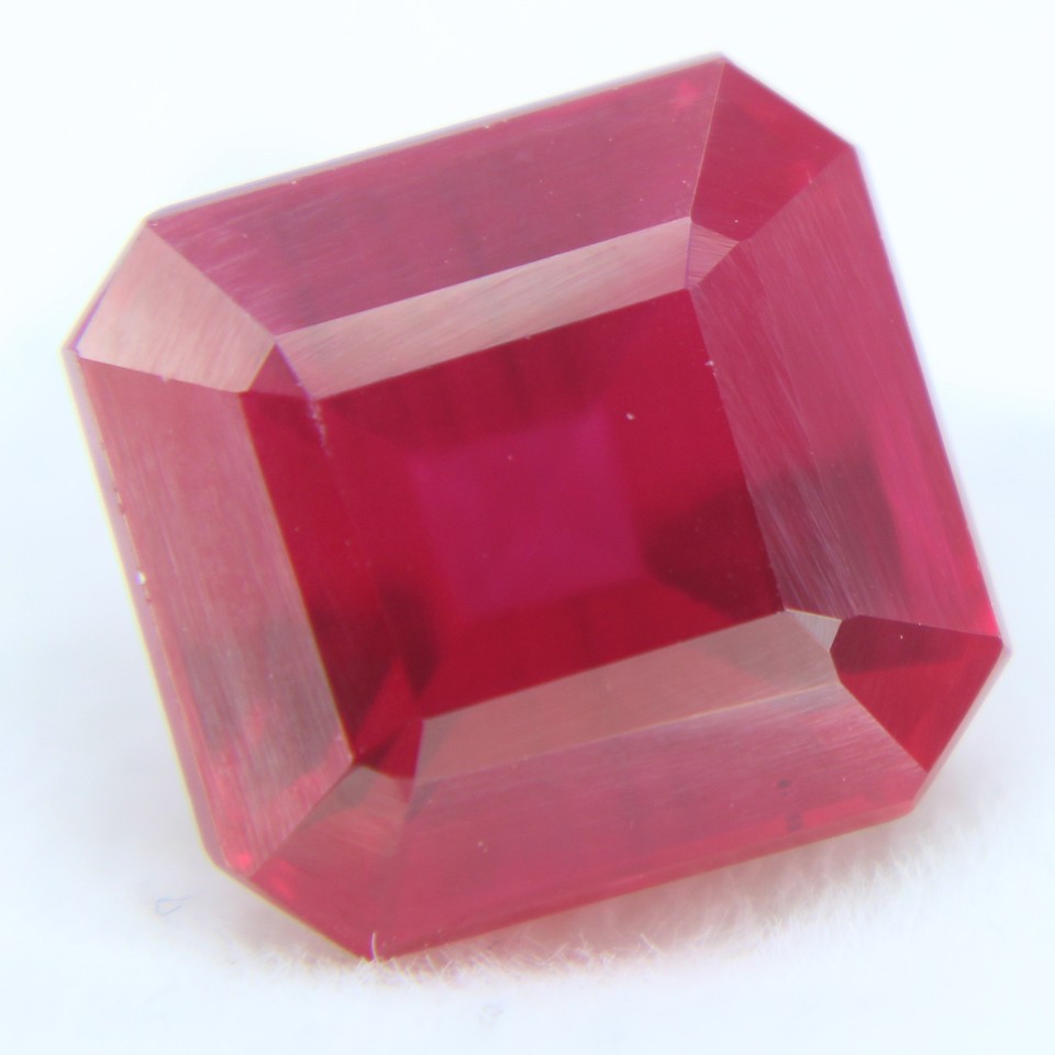 8.65 Ct Certified Natural Ruby Red Eye Clean Emerald Shape Loose ...