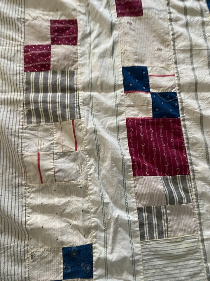 Vintage patchwork quilt top unfinished 64 x 82“ | eBay
