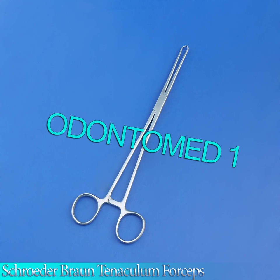 Schroeder Braun Tenaculum Forceps 10" Gynecology Surgical Instruments ...