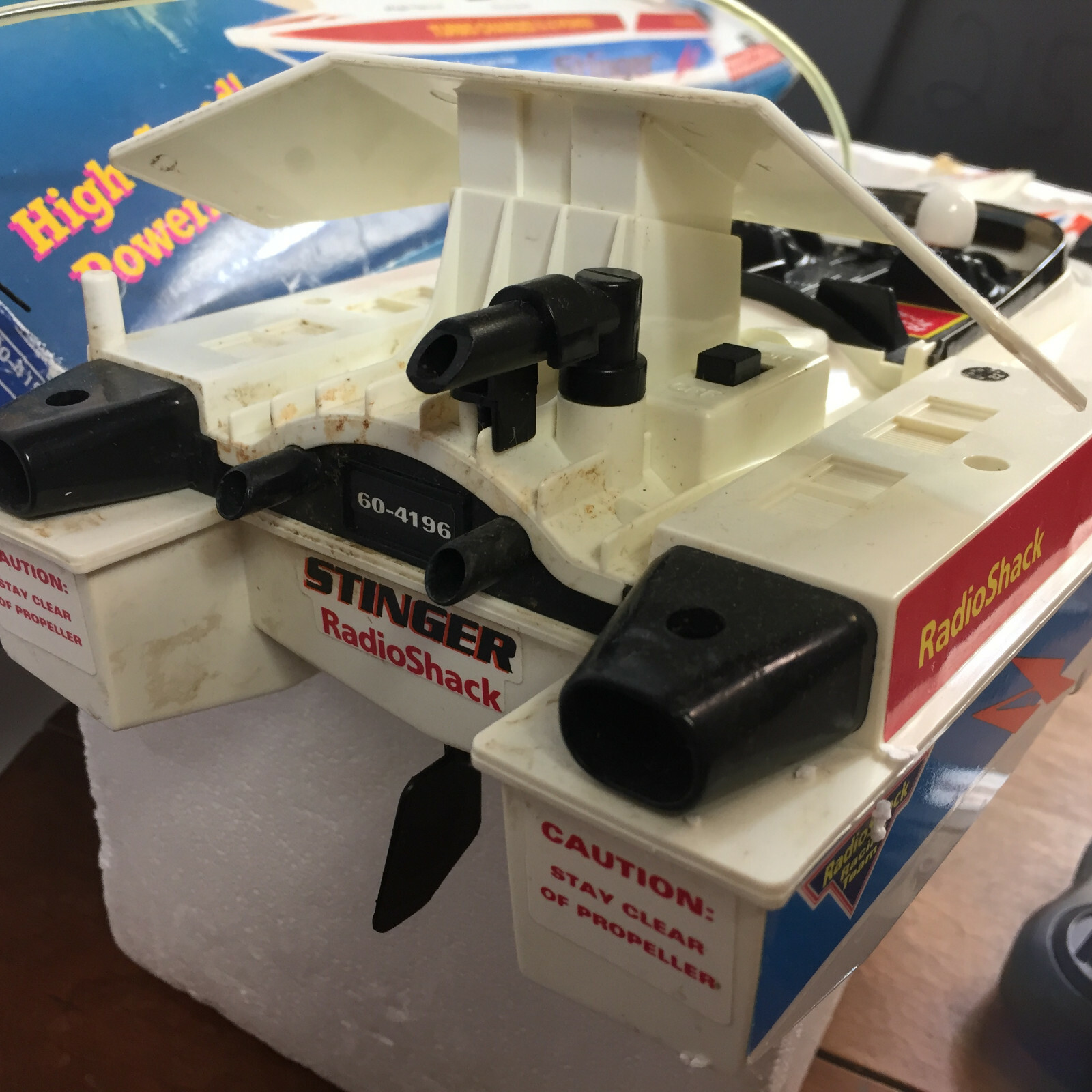 Vintage Radio Shack Stinger RC Control Boat Water Remote Control Car ...