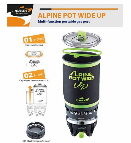 KOVEA New Alpine Wide UP Camping Hiking Cooking Multi-Function Portable ...
