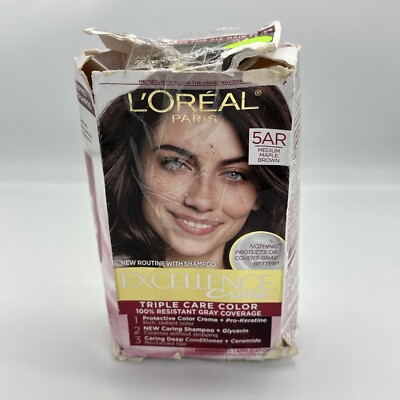 Loreal Paris Excellence Creme Permanent Triple Care Color 5AR Medium ...
