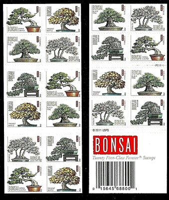 Bonsai US Stamp Booklet / Sheet - 20 Forever Stamps | eBay