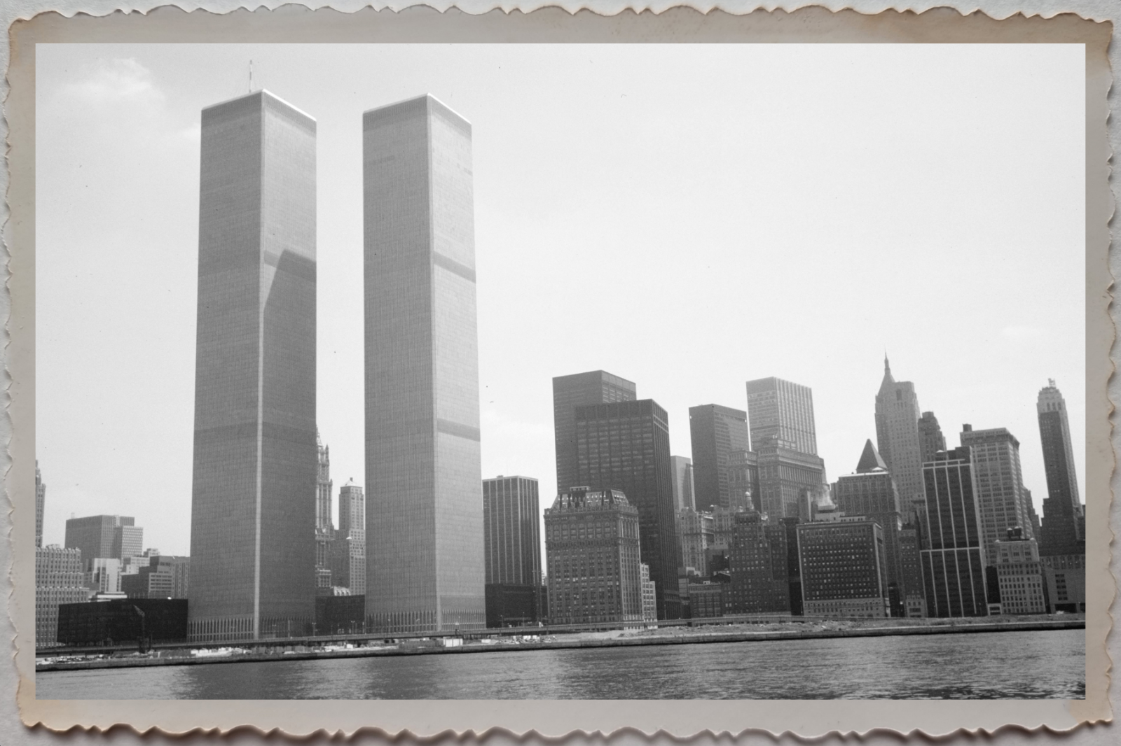 50s USA NEW YORK CITY WORLD TRADE CENTER TWIN TOWER MANHATTAN ...