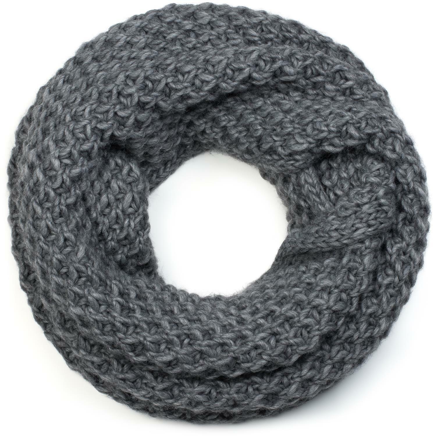 Unisex Strick Loop Schal grob gestrickt Schlauchschal Winter ...