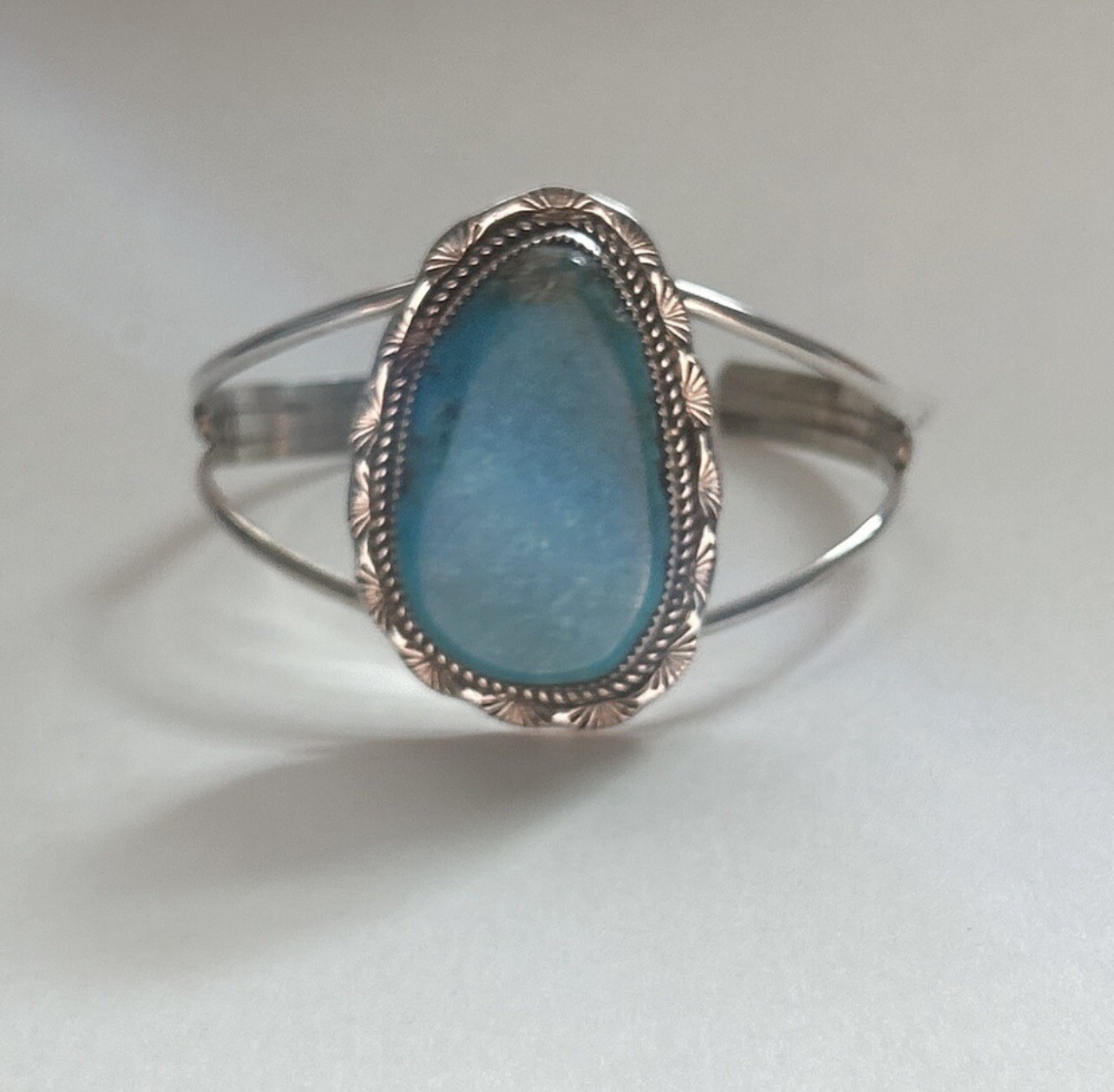 Vintage Charlene & Robert Little Navajo Turquoise Ste… - Gem