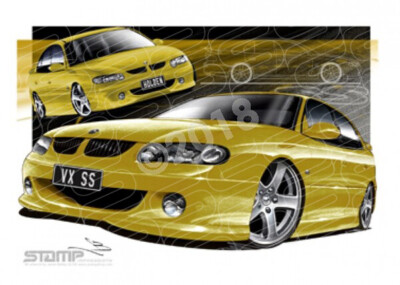 HOLDEN VX SS COMMODORE HYPER YELLOW A3 FRAMED PRINT (HC10F) | eBay ...