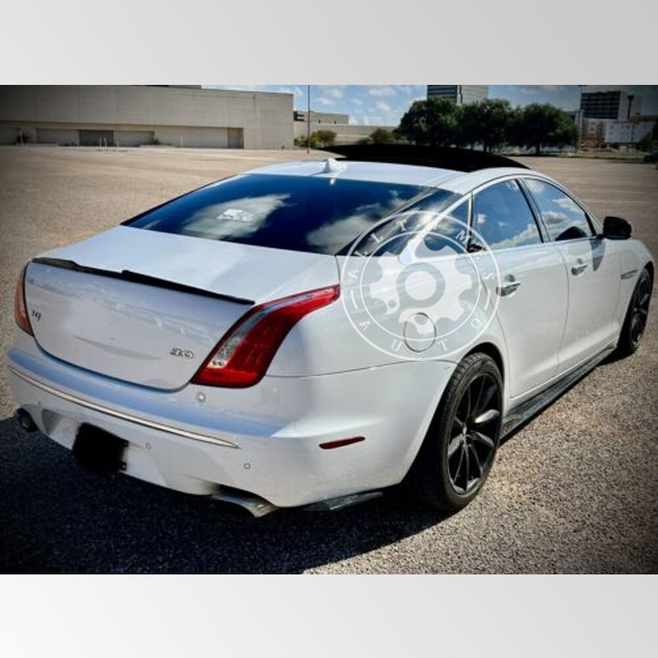 PU Carbon Fiber Rear Trunk Spoiler Wing Lip For Jaguar F-Type XE XF XK ...