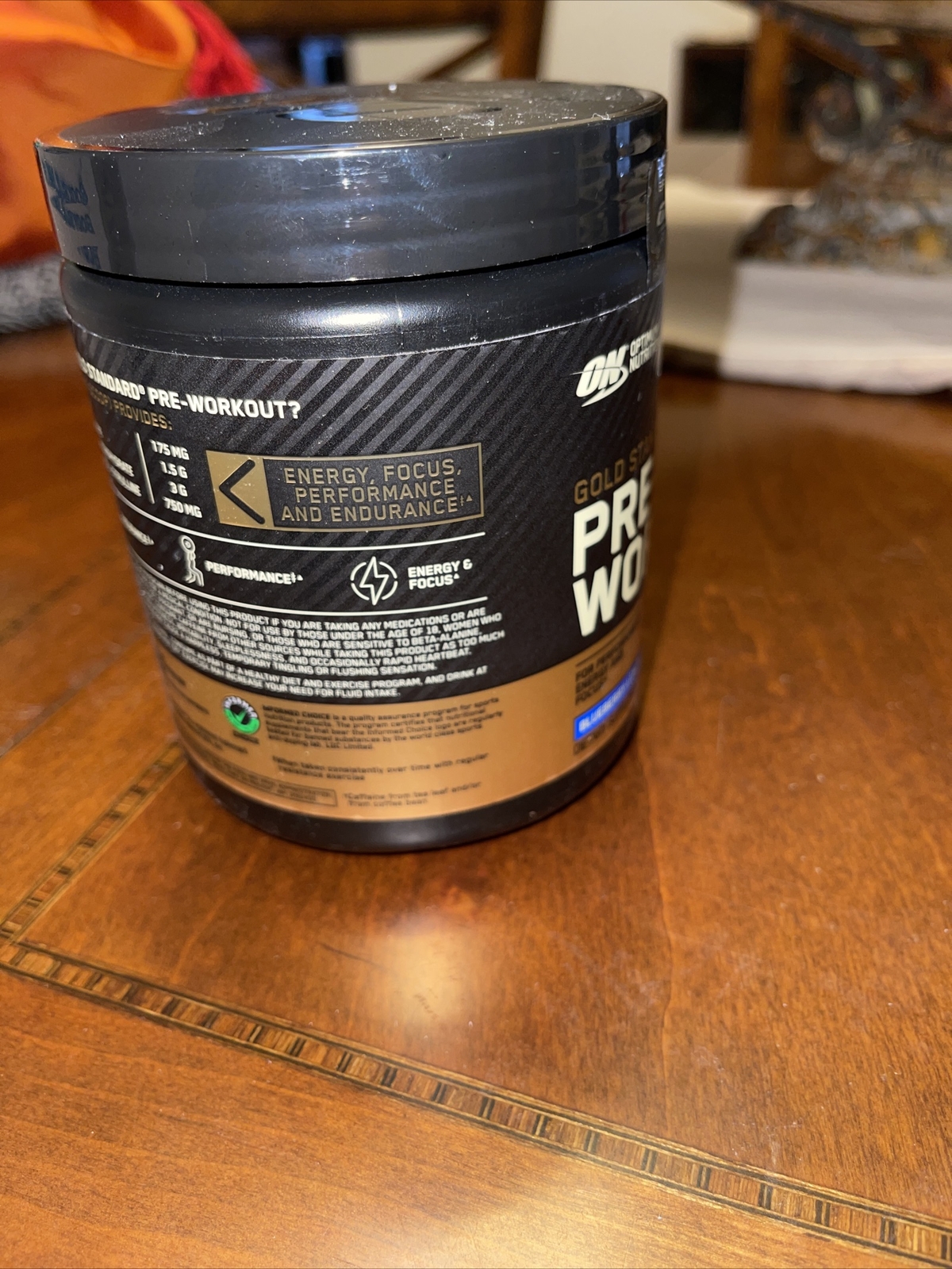 2 Packs Optimum Nutrition Gold Standard Pre-Workout Blueberry Lemonade ...