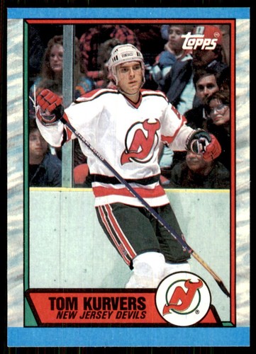 1989-90 TOPPS TOM KURVERS NEW JERSEY DEVILS #9 | eBay