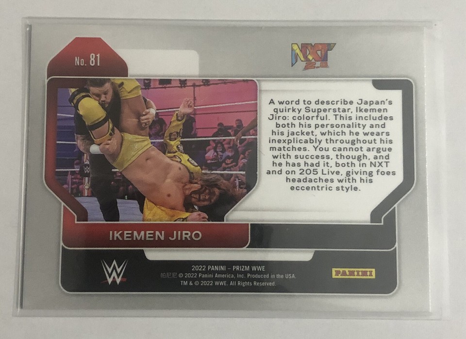 Ikemen Jiro 2022 Panini Prizm WWE Base #81 Rookie Card RC NXT 2.0 | eBay