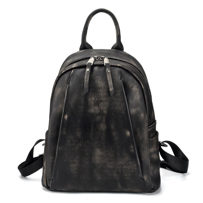 New Women's Genuine Real Cow Leather Backpack Handbag Travel Bag Coffee ...