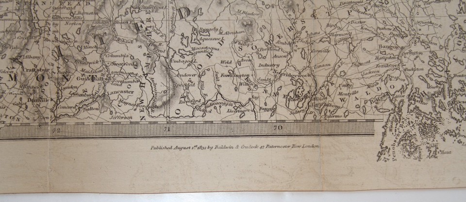 Baldwin and Cradock 1832 Map of North America | eBay