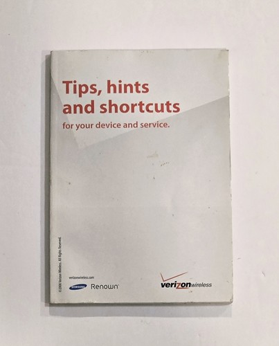 TIPS HINTS AND SHORTCUTS SAMSUNG RENOWN CELL PHONE USER OPERATION ...