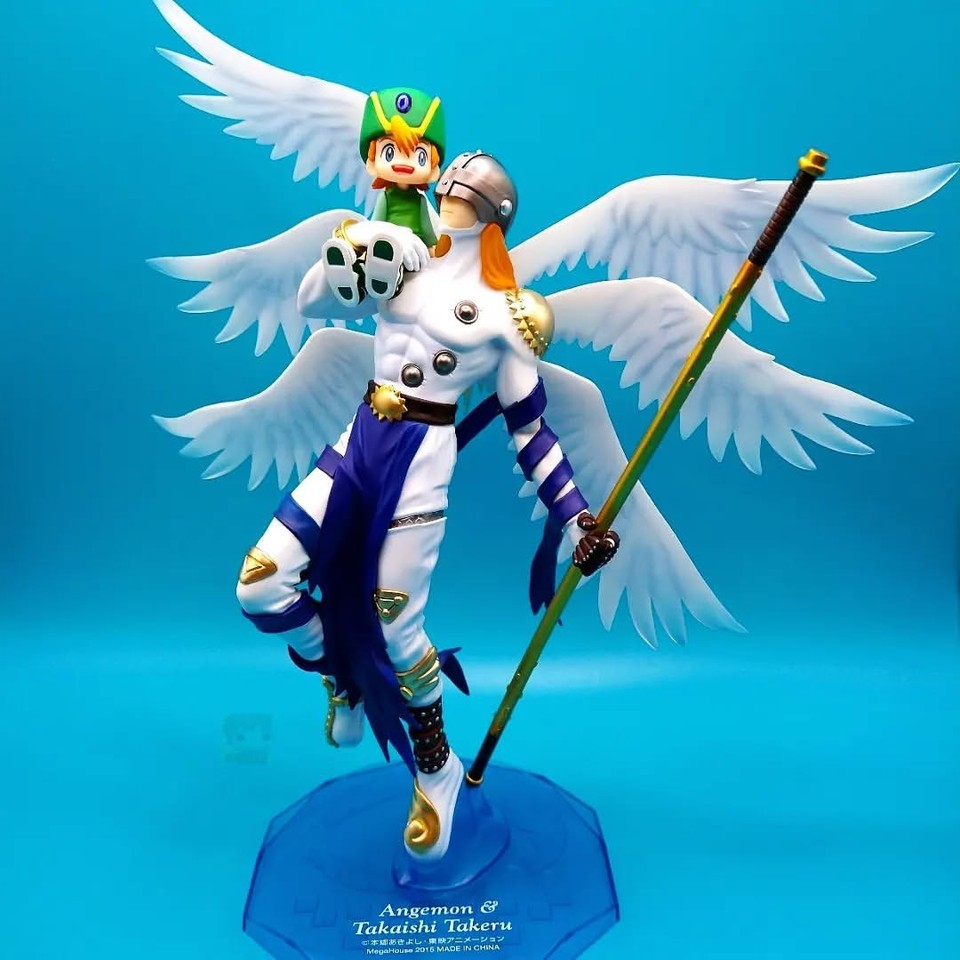 Angemon & Takaishi Takeru G.E.M. MegaHouse Digimon Adventure Statue ...