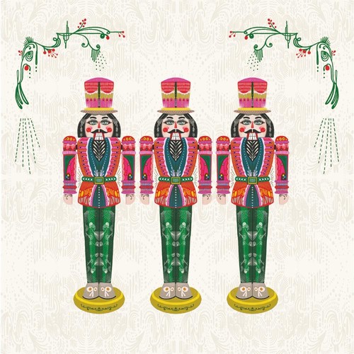 New Nutcrackers Holiday Disposable 3-Ply Paper Beverage Napkins, 20 ...