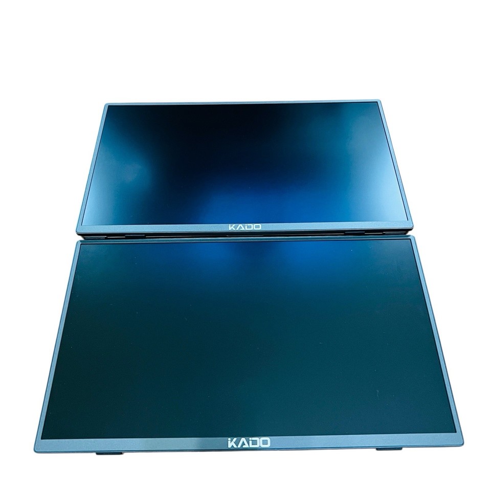 Kado Dual Portable Monitor Setup - 2-Pack 15.6'' FHD 1080p, Ultra-Slim ...