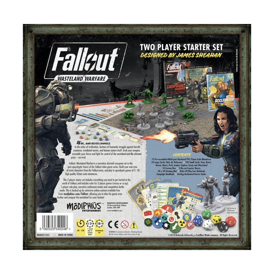 Modiphius Fallout Wasteland W Fallout Wasteland Warfare - Two Player SW ...