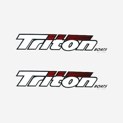 Triton Boat Logo Decals 31 Inch 1896842 - PAIR | eBay