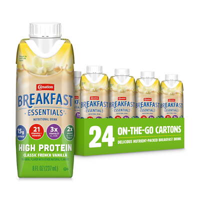 Carnation Breakfast Essentials High Protein Nutritional Drink Shakes,12 ...