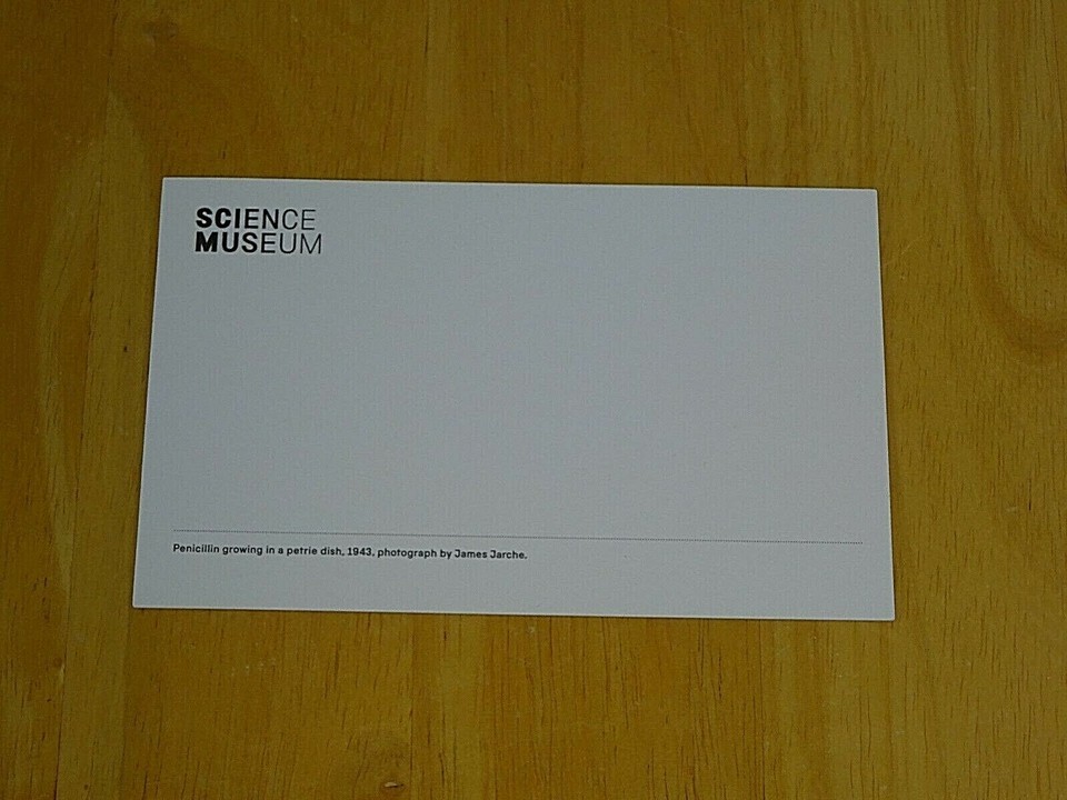 SCIENCE MUSEUM POSTCARD ~ PENICILLIN GROWING IN A PETRIE DISH, JAMES ...