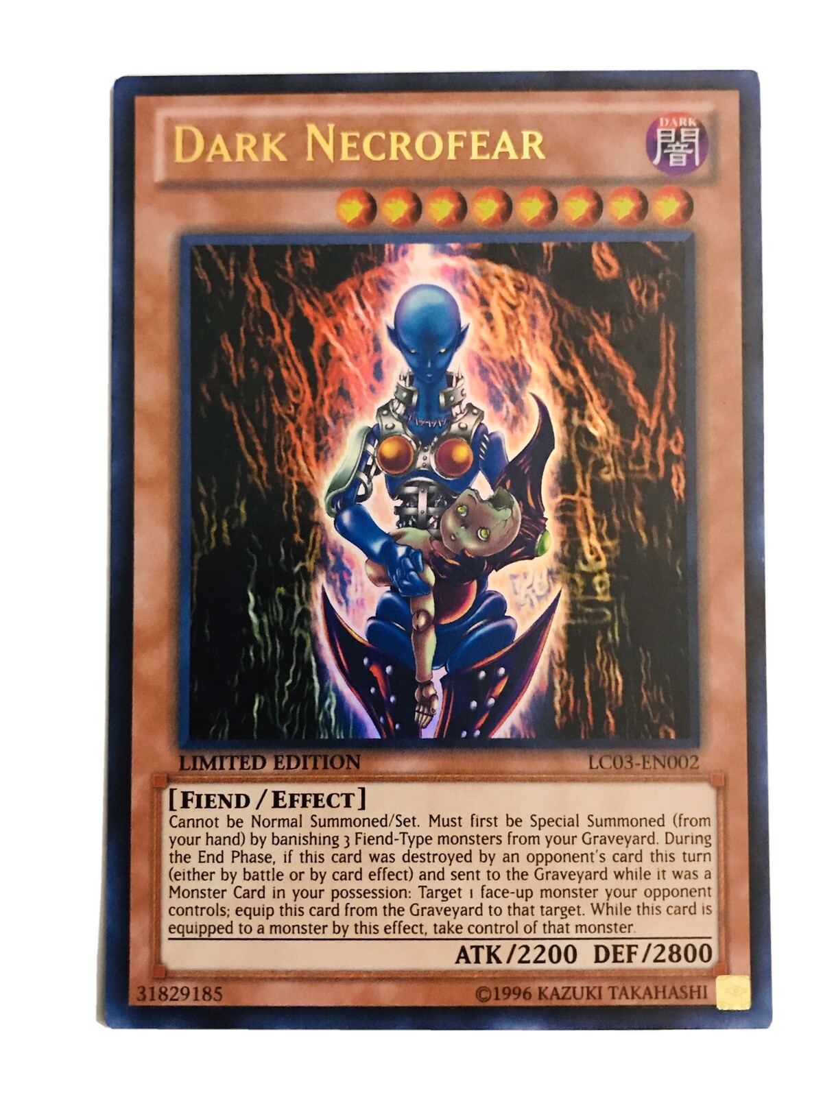 YuGiOh! - Dark Necrofear - LC03-EN002 - Ultra Rare - LIMITED Ed. - NM ...