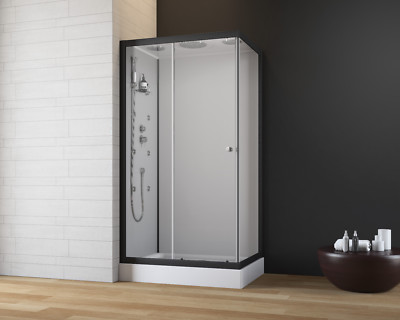 Geo Fix Komplettdusche, Komplettkabine Fertigdusche 110x80x 215 cm ...