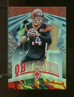 2018 Panini Phoenix Color Rush QB Vision ANDY DALTON Cincinnati Bengals ...