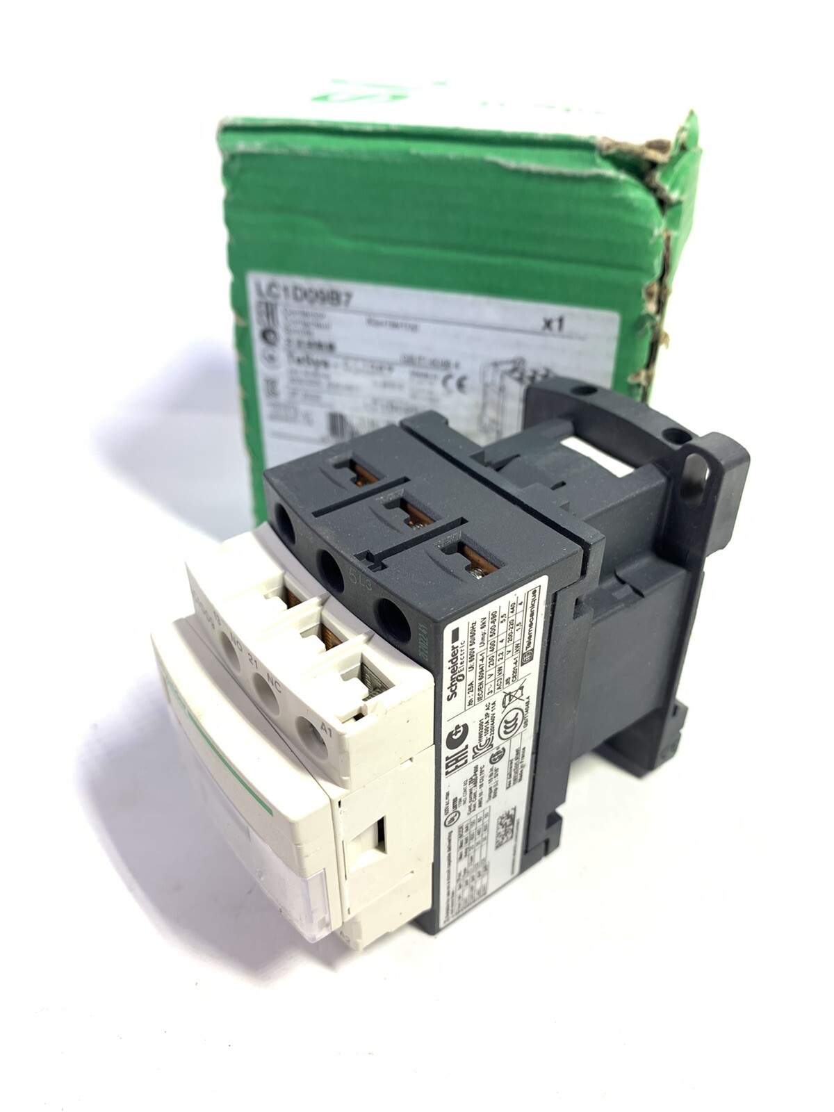 Schneider Electric LC1D09B7 Non Reversing Contactor 24VAC coil 3 Pole 3 Phase | eBay