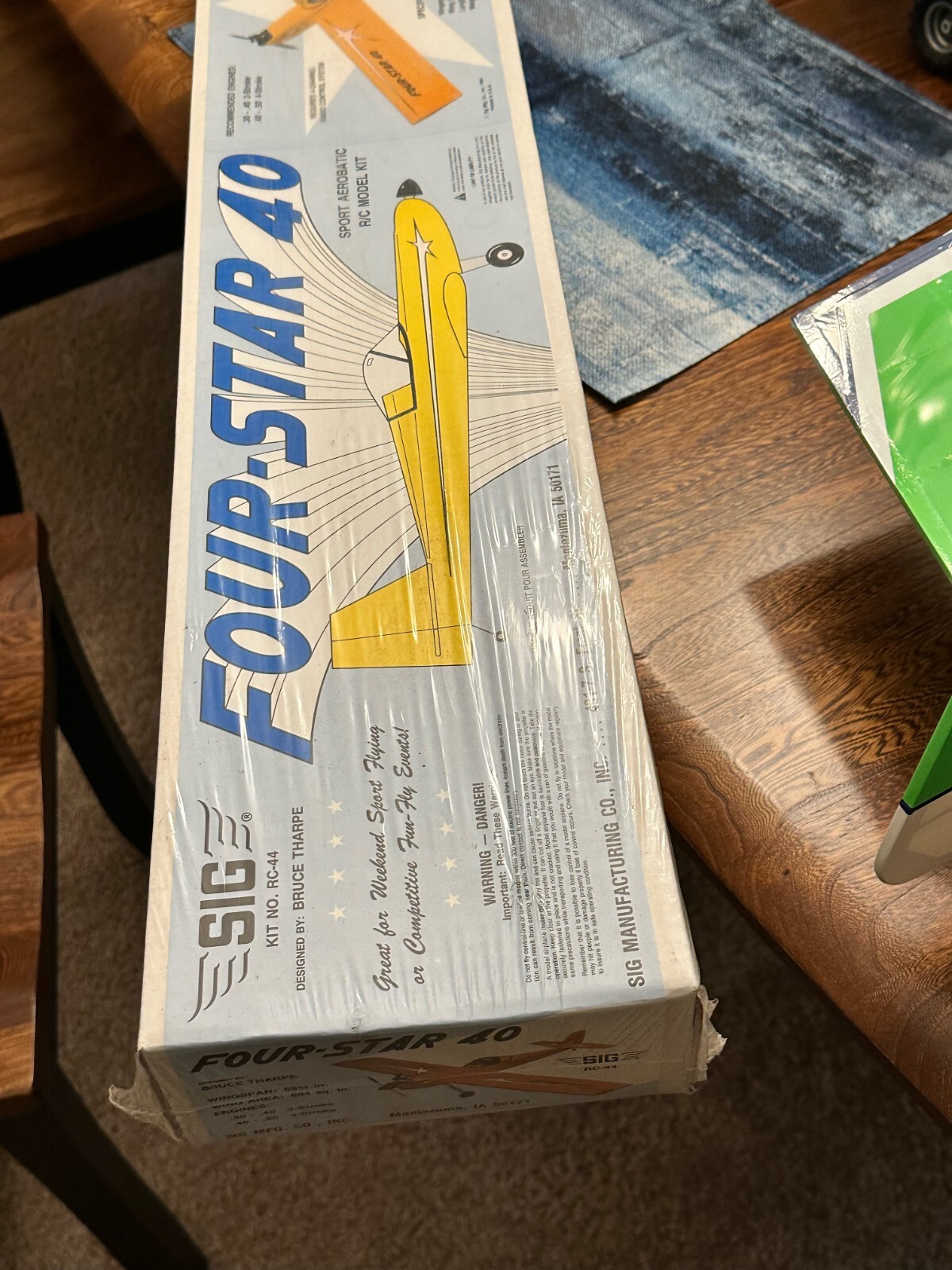 Sig Four - Star 40, .40 Sized Balsa RC Airplane Kit Vintage NIB ...