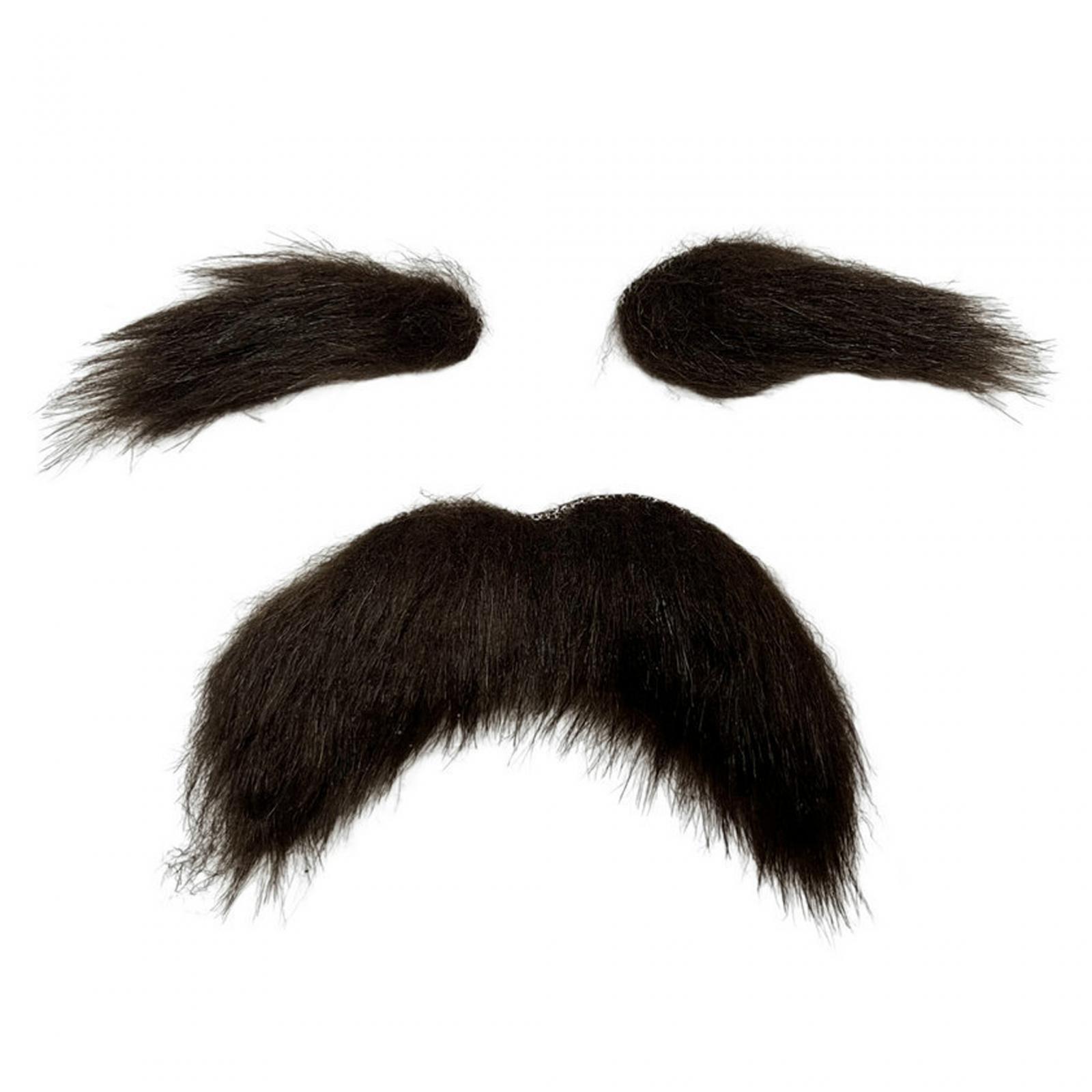 Fake Mustache Set Eyebrows Kits for Halloween Masquerade Costume Party ...